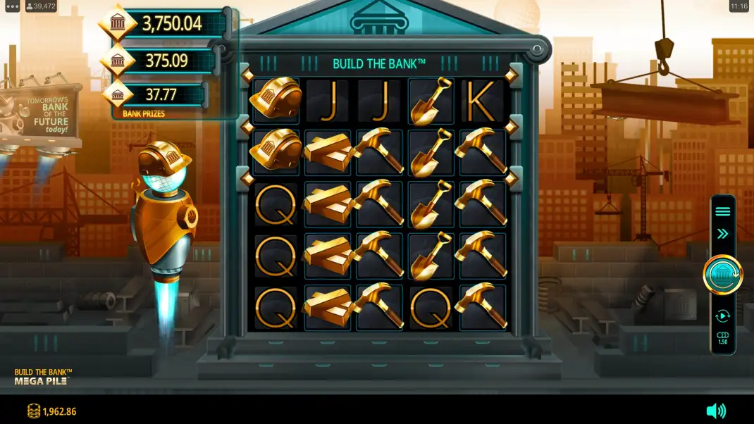 Build the Bank: Mega Pile Slot Machine: Review & Demo