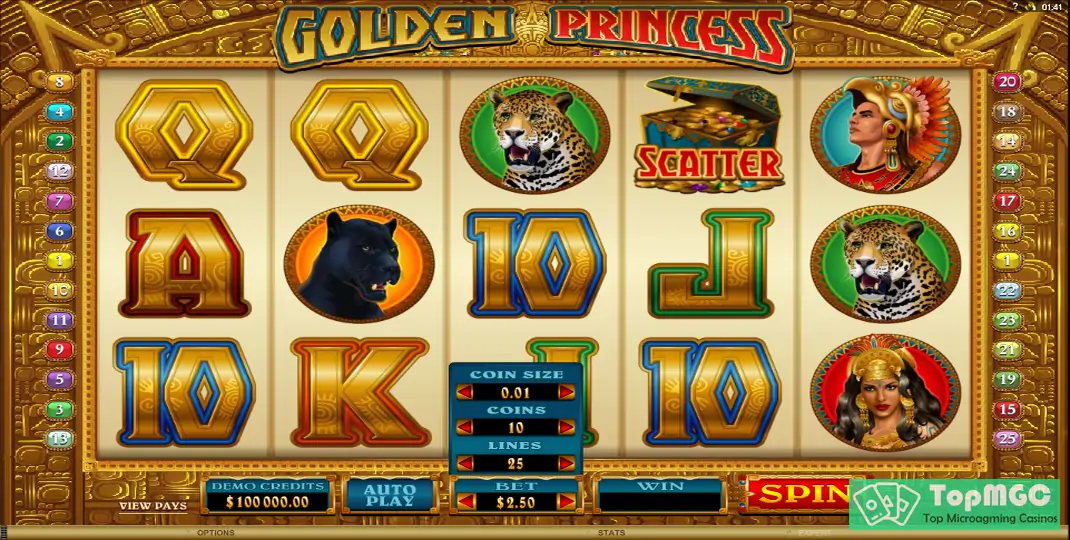 Golden Princess Slot Machine: Review & Demo