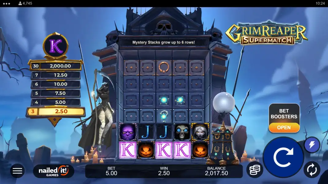 Grim Reaper Supermatch Slot Machine: Review & Demo