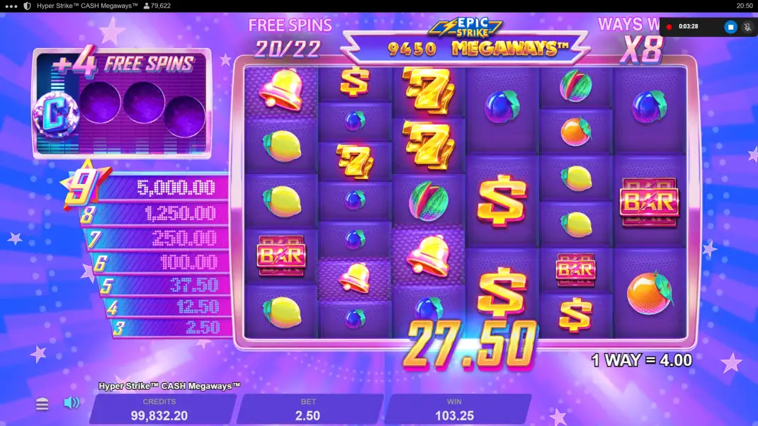 Hyper Strike Cash Megaways Slot Machine: Review & Demo