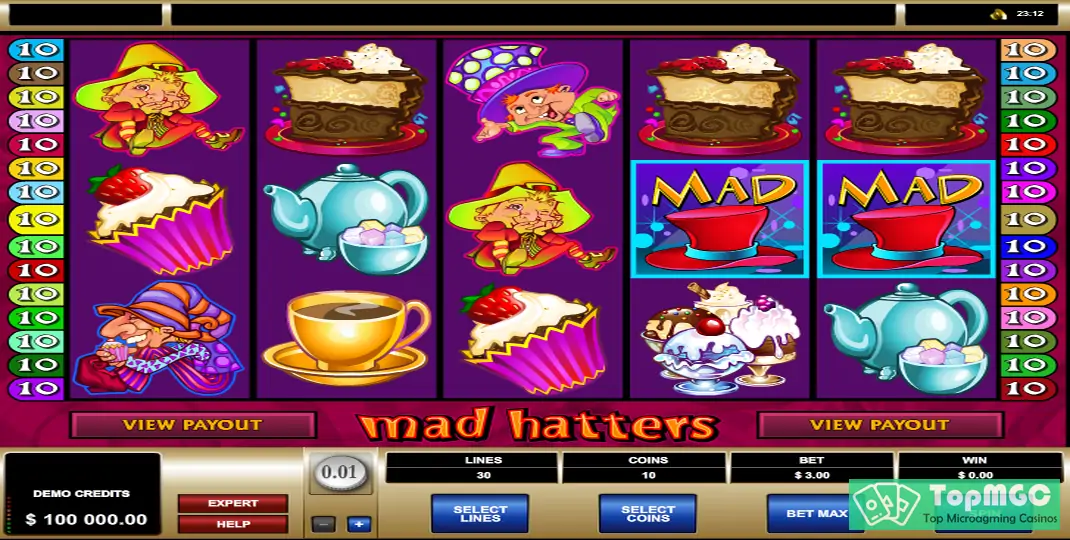 Mad Hatters Slot Machine: Review & Demo